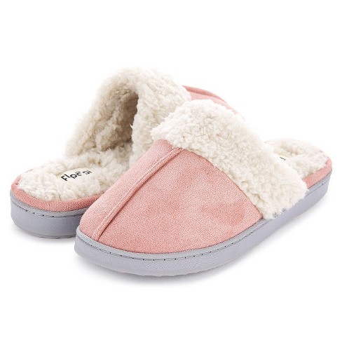 Floopi Women's Zelda Faux Suede Scuff Slippers : Target