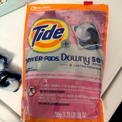 Tide April Fresh Power Pods With Downy He Compatible Laundry Detergent ...