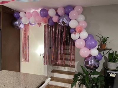 54ct Large Balloons Arch With Backdrop Pink/purple/lavender - Spritz ...