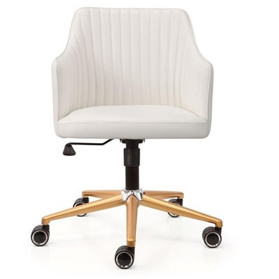 Meelano Flock Vegan Leather Adjustable Task Chair : Target