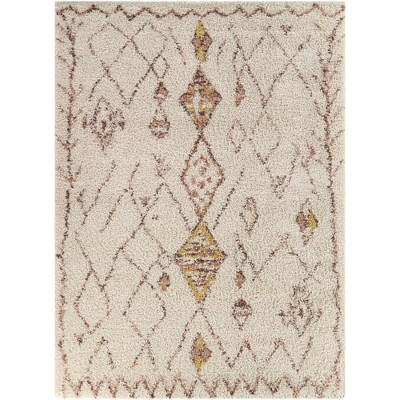 Balta Rugs 5'3"x7' Sara Floral Plush Teen Rug Cream : Target