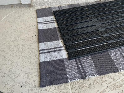 1'6"x2'6" Rubber Bristle Boot Scrapping Doormat - Threshold™: Outdoor ...