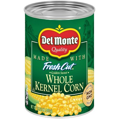 Del Monte Golden Sweet Whole Kernel Corn - 15.25oz : Target