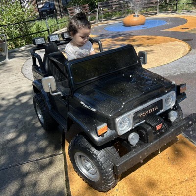 Costway 2 Seater Ride On Truck Car 12v Licensed Toyota Fj40 Rc W/ Laser ...