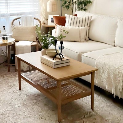 Target cane coffee table store