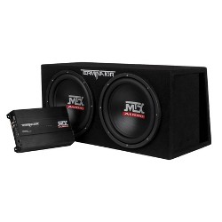Mtx Tne212d Terminator 12 Inch 1200 Watt 2 Ohm Single Voice Coil Car Audio Dual Loaded Subwoofer ...