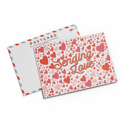 Love/valentine's Postcard 20-pack "sending Love Hearts" By Ramus & Co ...