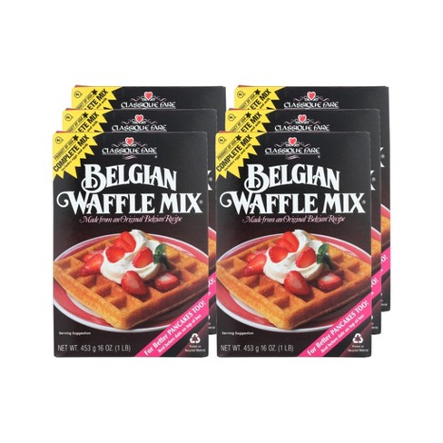 Classique Fare Belgian Waffle Mix - Case Of 6/16 Oz : Target