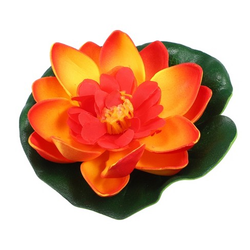 Unique Bargains Artificial Lotus Flower For Garden Ponds Pool ...