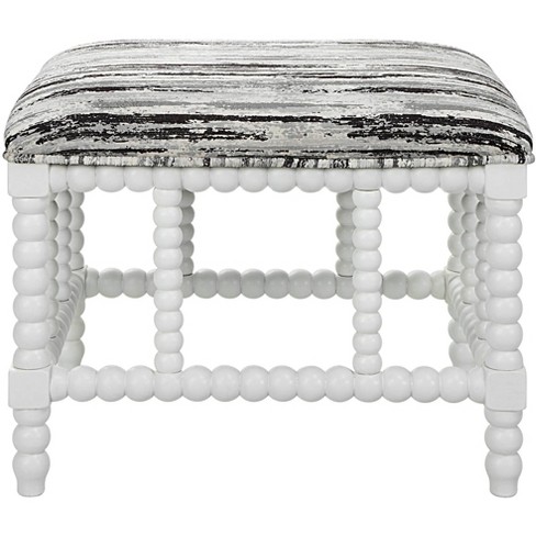 Uttermost Seminoe White And Gray Small Bench : Target