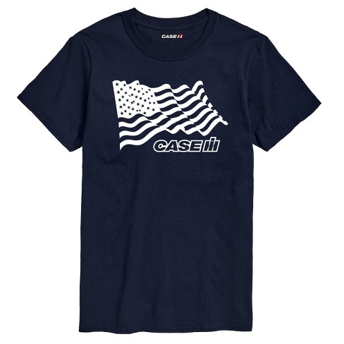 Case Ih American Flag Short Sleeve Graphic T-shirt - Navy - 4x Big And ...