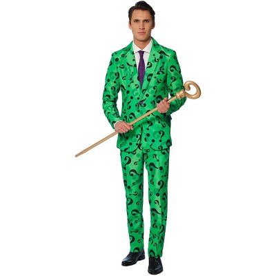 Suitmeister Men's Party Suit - The Riddler Costume - Green - Size: M ...