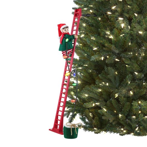 Mr. Christmas 43 In. Animated Ladder Climbing Elf : Target