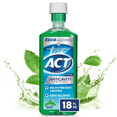 Act Mint Fluoride Rinse Mouthwash - 18 Fl Oz : Target
