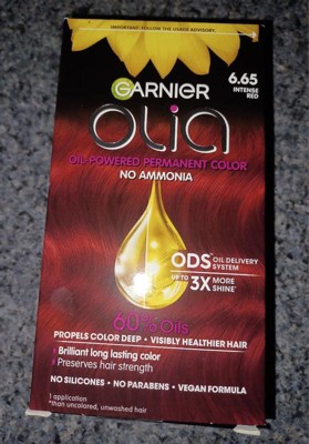Garnier Olia Oil Powered Permanent Hair Color - Intense Red 6.65 - 1 Fl ...