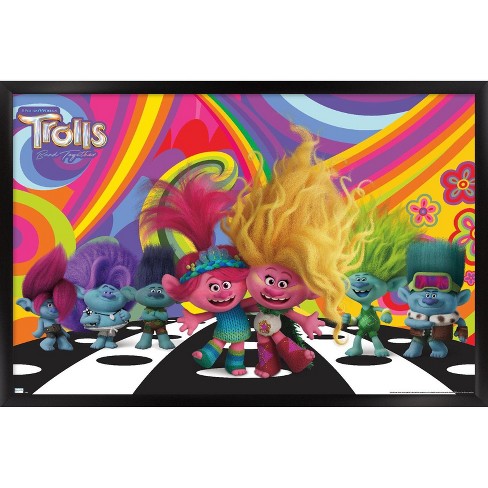 Trends International Trolls: Band Together - Universe Framed Wall ...