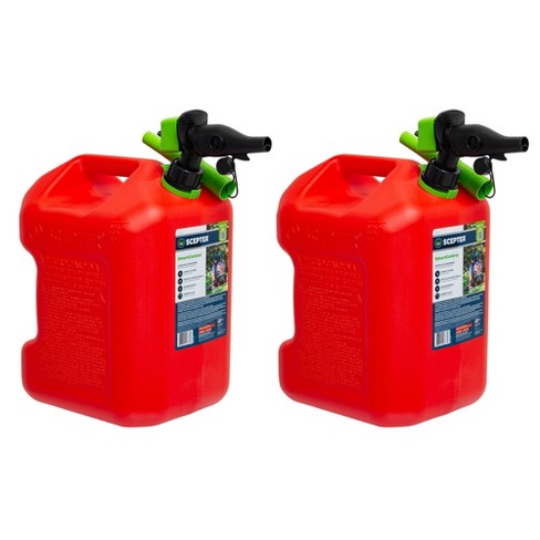 Scepter Smartcontrol Plastic Dual Handle 5 Gal Gasoline Can Container ...