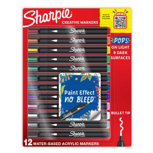 Sharpie 12pk Creative Markers Bullet Tip Multicolored : Target