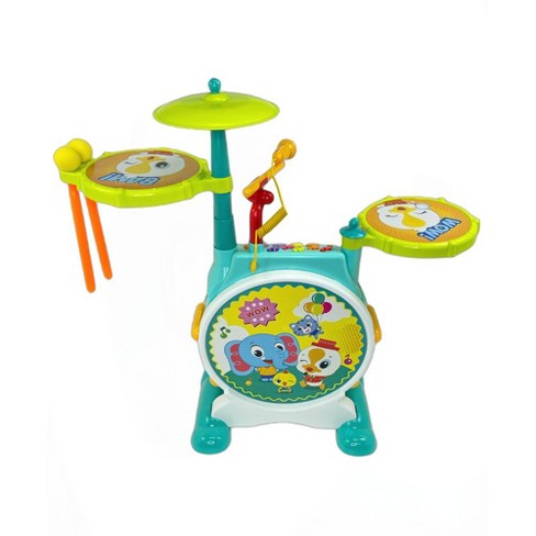 Play Baby - Kids Toddler First Electric Drum Kit Set With Mic And Seat ...
