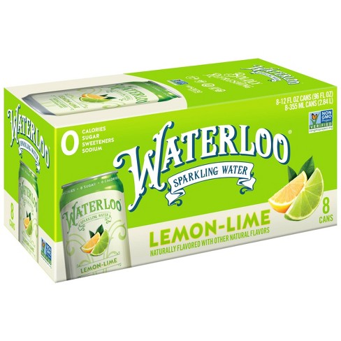 Waterloo Lemon-lime Sparkling Water - 8pk/12 Fl Oz Cans : Target