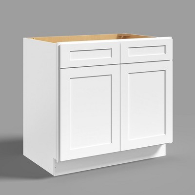 Lovmor 36"w*24"d*34.5"h Kitchen Sink Base Cabinet, Unassembled Cabinet ...