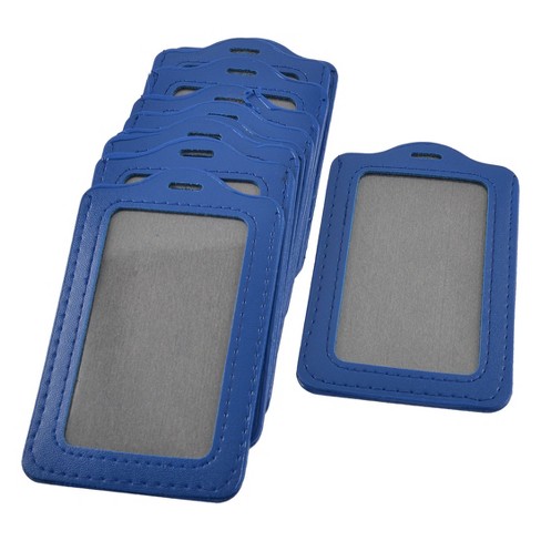 Piccocasa Factory Faux Leather Vertical Name Tag Id Badge Card Holders ...