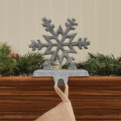 Park Designs Snowflake Stocking Hanger Galvanized - Set Of 2 : Target