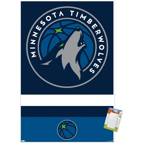 Trends International Nba Minnesota Timberwolves - Logo 20 Unframed Wall ...