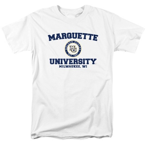 Marquette University Official Circle Logo Adult T-shirt, White, 5x ...