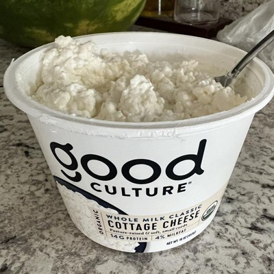 Good Culture Organic Whole Milk Classic Cottage Cheese - 16oz : Target