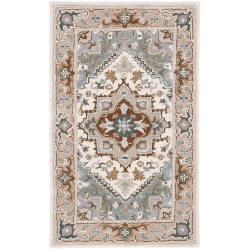 Heritage Hg625 Hand Tufted Area Rug - Ivory/light Blue - 4'x6 ...