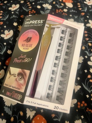 Kiss Impress Press-on Falsies No-glue False Eyelash Clusters Kit ...