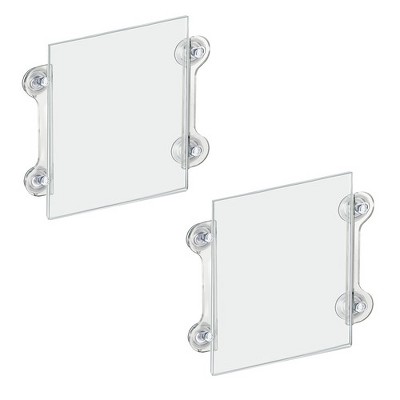 Azar Displays Clear Acrylic Window/door Sign Holder Frame With Suction ...