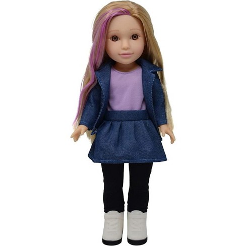 The New York Doll Collection 14 Inch Glamour Girlz Poseable Doll : Target