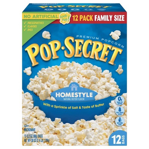Pop Secret Homestyle Microwave Popcorn - 12ct : Target