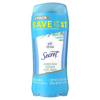 Secret Ph Balanced Shower Fresh Invisible Solid Antiperspirant ...