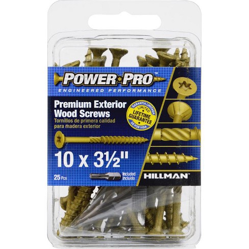 Hillman Power Pro No. 10 X 3-1/2 In. L Star Flat Head Premium Deck ...