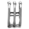 Slickblue Women’s Stainless Steel Open Cuff Ring Multi Band Split Arm ...