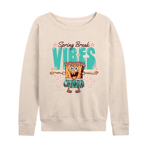 Women's - Spongebob Squarepants - Spring Break Vibes Lightweight French ...