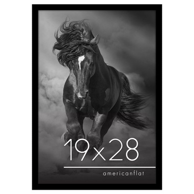 Americanflat 19x28 Poster Frame With Polished Plexiglass - Black ...