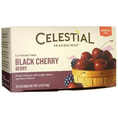Celestial Seasonings Black Cherry Berry Herbal Tea - Caffeine Free : Target