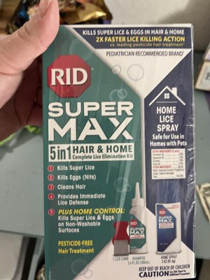 Rid Super Max 5-in-1 Hair & Home Complete Lice Treatment Kit : Target