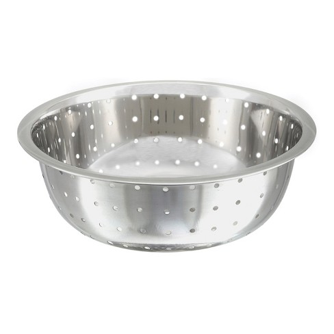 Winco Chinese Style Colander, Stainless Steel, 5mm Holes : Target