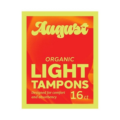 Its August Organic Light Tampon - 16ct : Target
