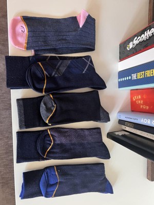 Signature Gold By Goldtoe Men's Marcos Madras Plaid Crew Socks 5pk ...