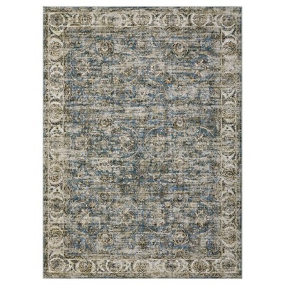 Washable Area Rugs For Living Room Vintage Distressed Printed Rug ...