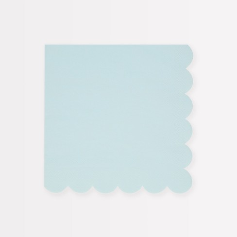 Meri Meri Summer Sky Blue Large Napkins (pack Of 16) : Target