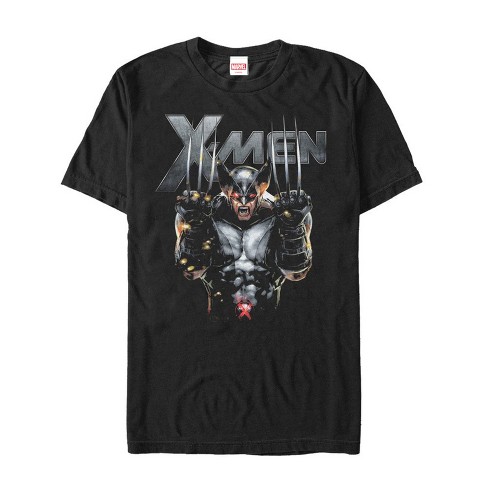Men's Marvel X-men Wolverine Sharp Claws T-shirt - Black - Large : Target
