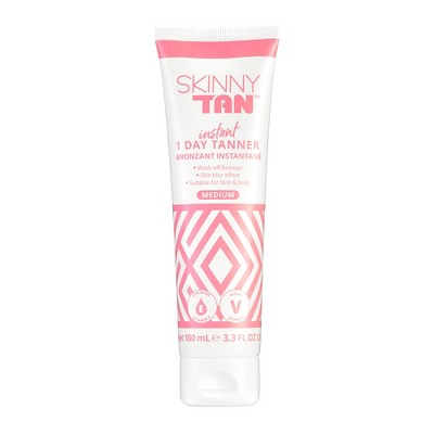 Skinny Tan 1 Day Instant Tanner - Medium - 3.3 oz Bronzer : Target