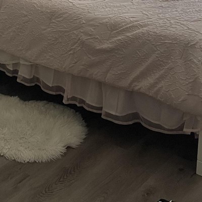 Full Glitter Dot Tulle Kids' Bedskirt Pink - Pillowfort™ : Target